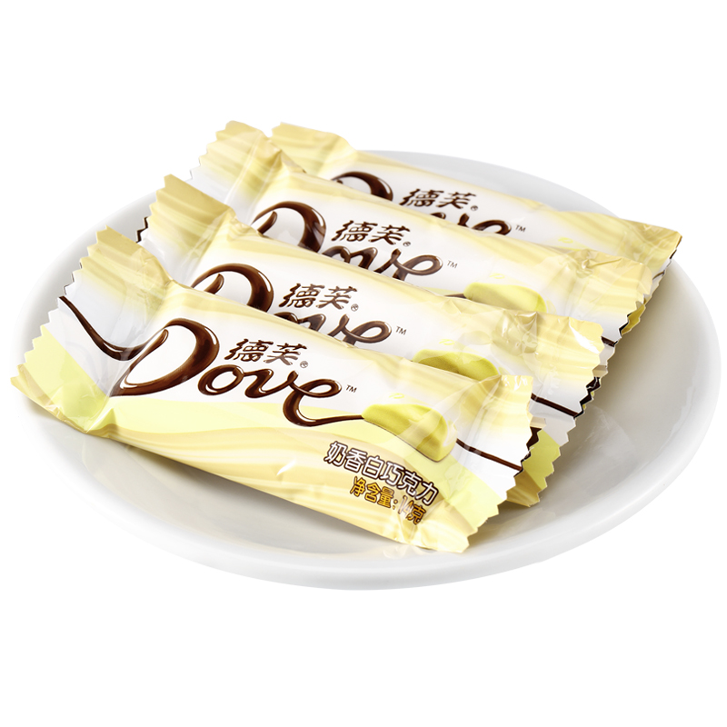 德芙 Dove 奶香白巧克力分享碗装 新年春节婚庆糖果休闲零食员工福利 252g _德芙（Dove）